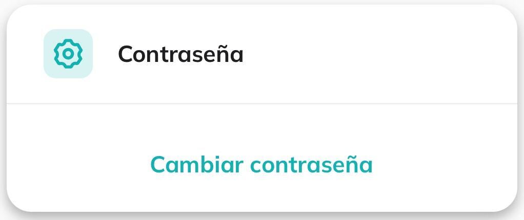 Recuperar/ cambiar contraseña